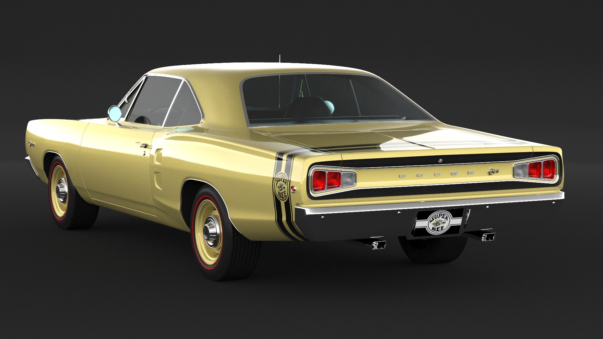 1968 Dodge Super Bee 3D - TurboSquid 1942264