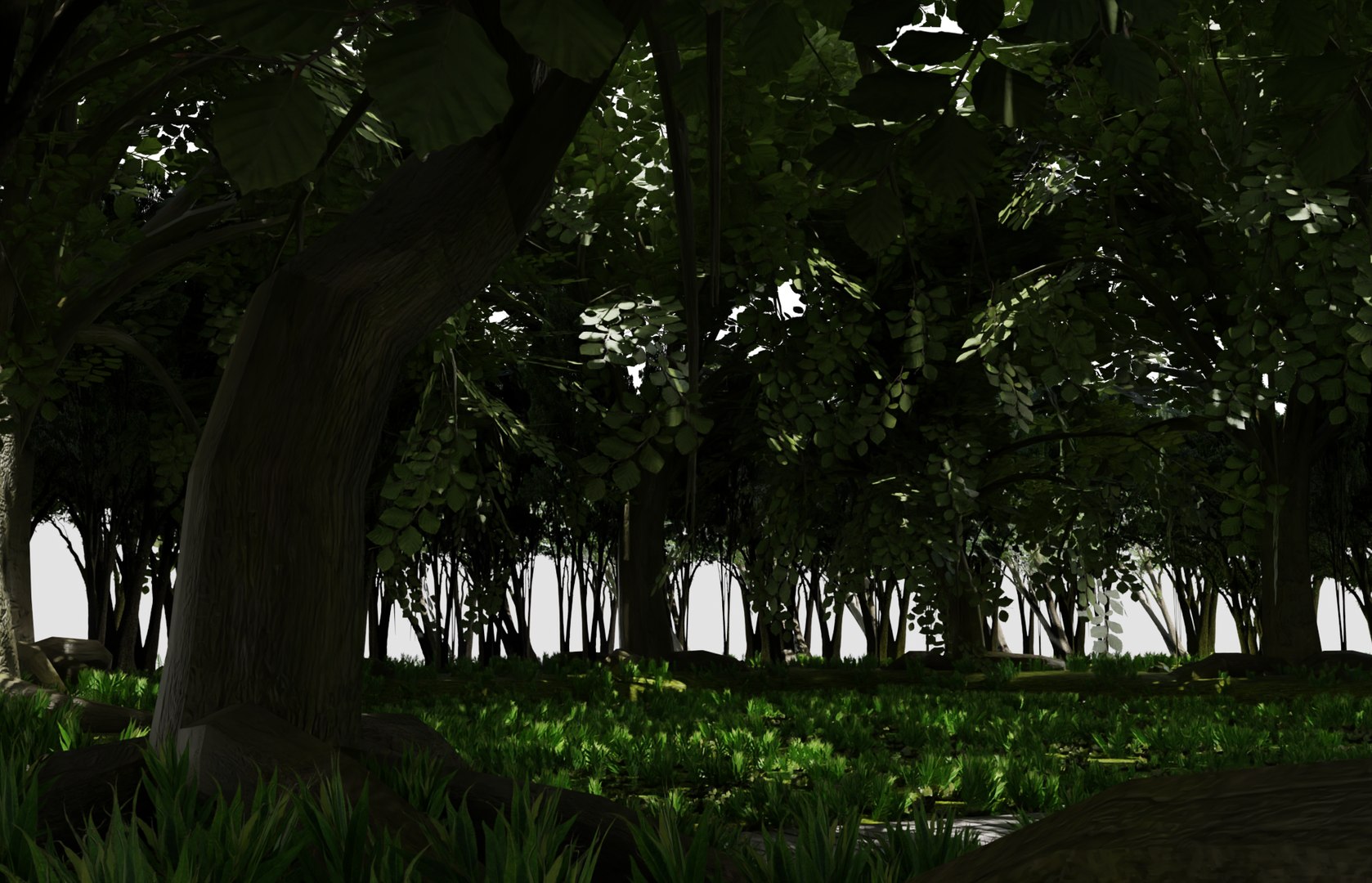 3D Swamp Nature - TurboSquid 1535203