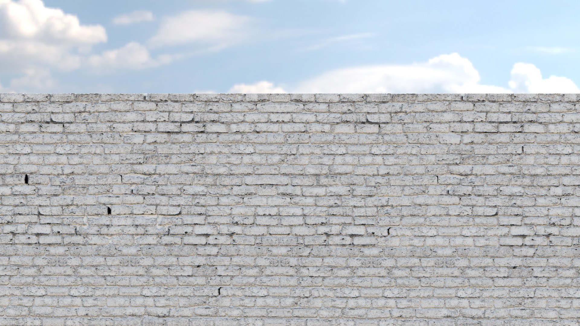 White BrickWall 3D Model - TurboSquid 1782257