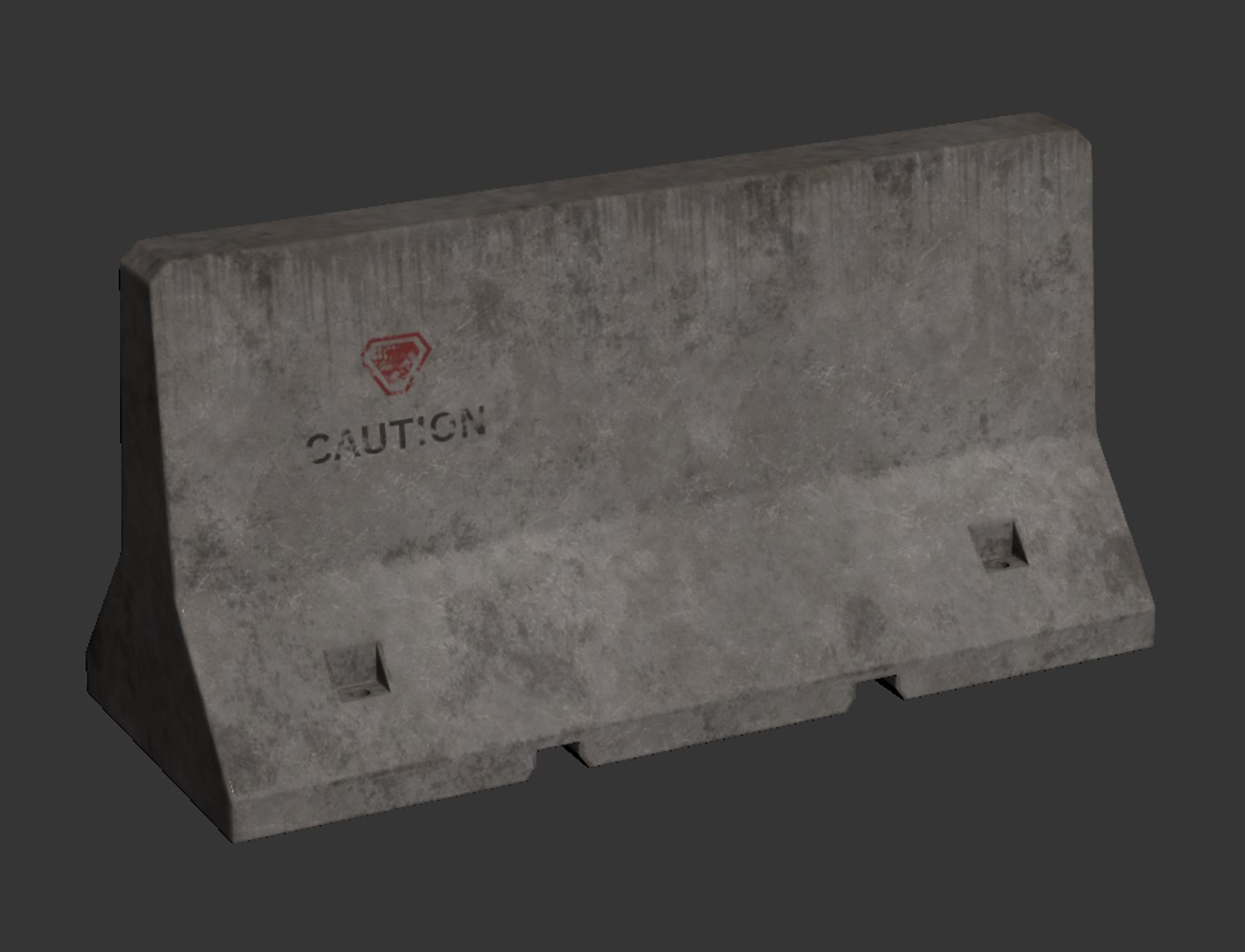 Realistic concrete slab model - TurboSquid 1379185