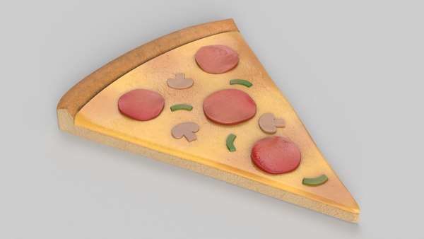 modelo 3d Rebanada de pizza de dibujos animados - TurboSquid 1930349