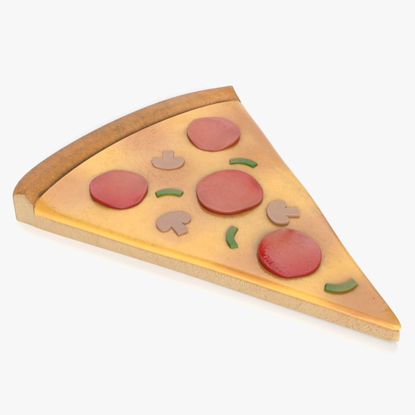 modelo 3d Rebanada de pizza de dibujos animados - TurboSquid 1930349