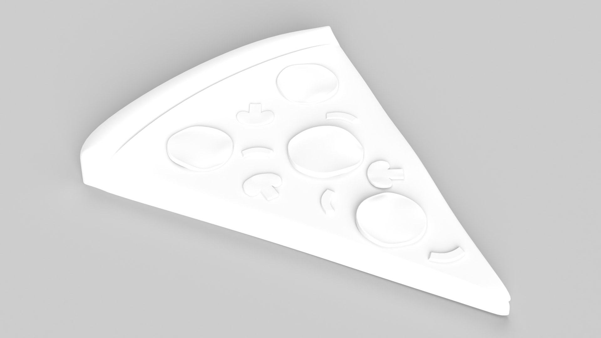 Cartoon Pizza Slice 3D Model - TurboSquid 1930349