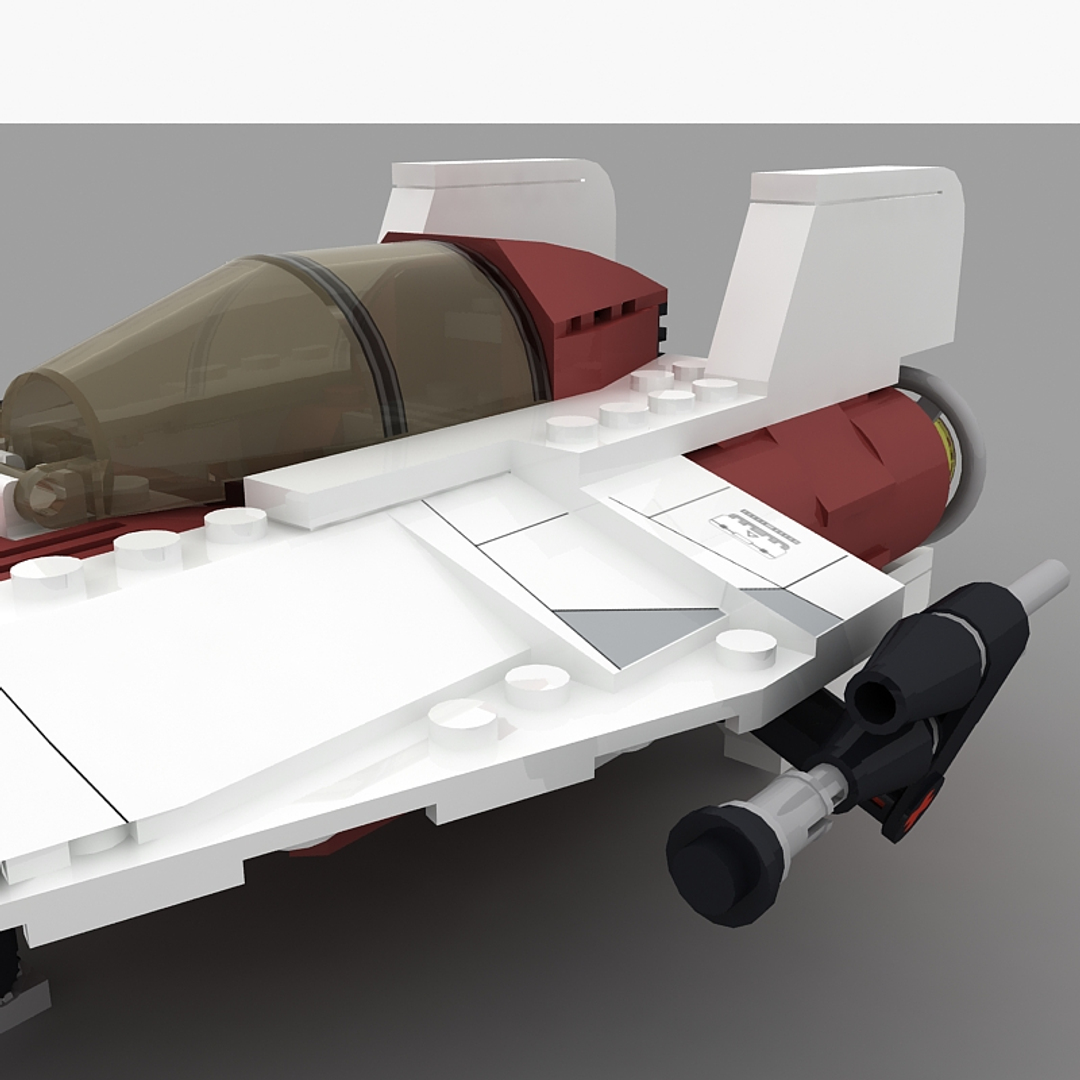 dwg lego a-wing starfighter