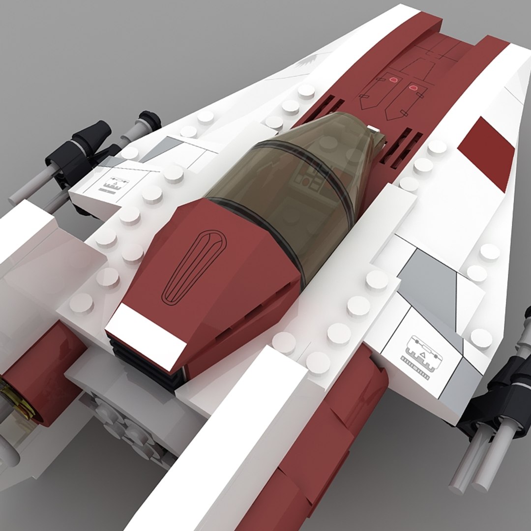 dwg lego a-wing starfighter