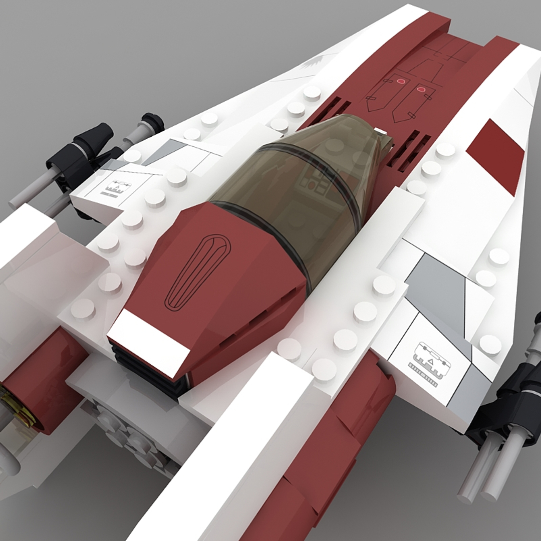 dwg lego a-wing starfighter