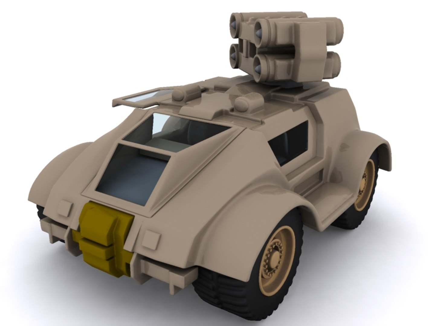 3d Military Concept Car