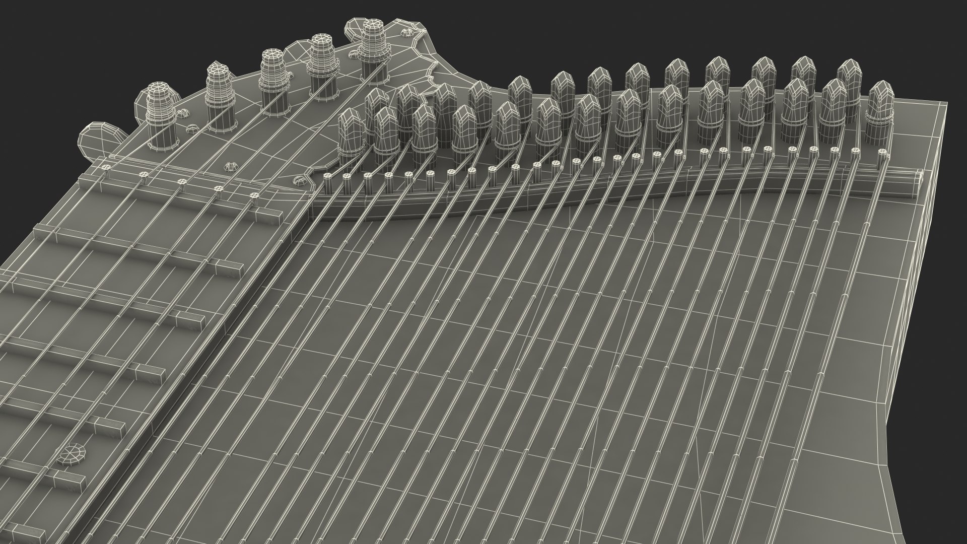 3D Concert Zither Model - TurboSquid 1684529