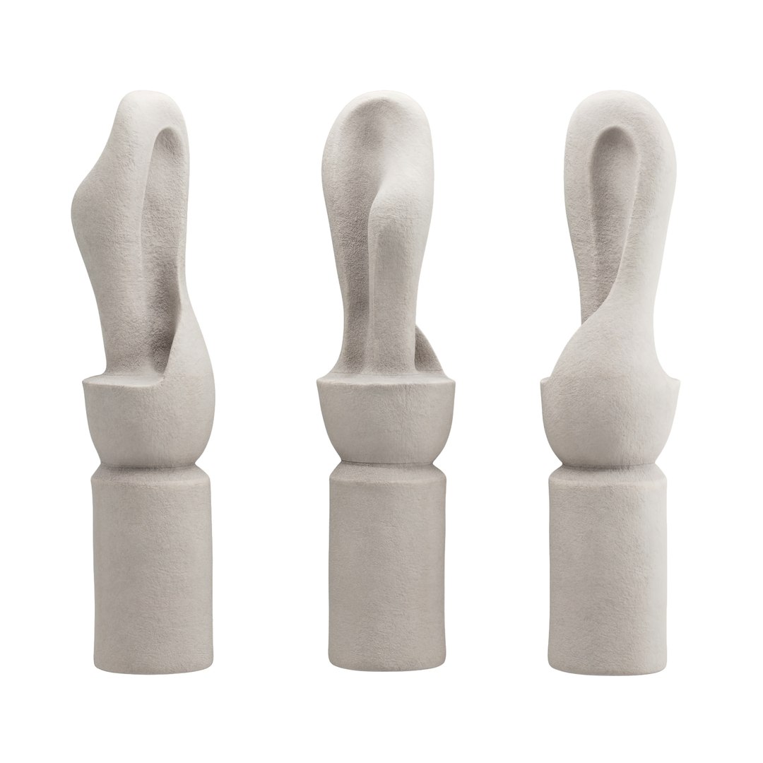 3D Abstract Tall Figure Sculpture Model - TurboSquid 2189682