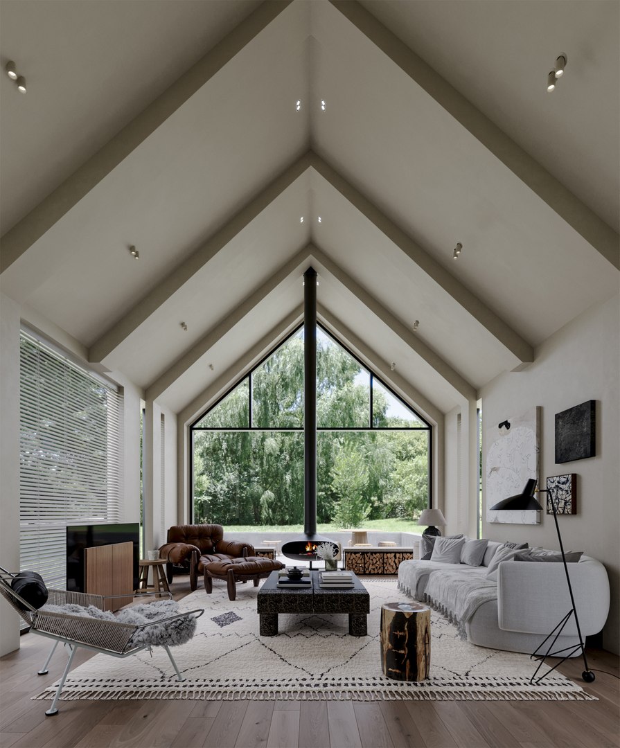 3D House With A Pointed Roof - TurboSquid 2390210