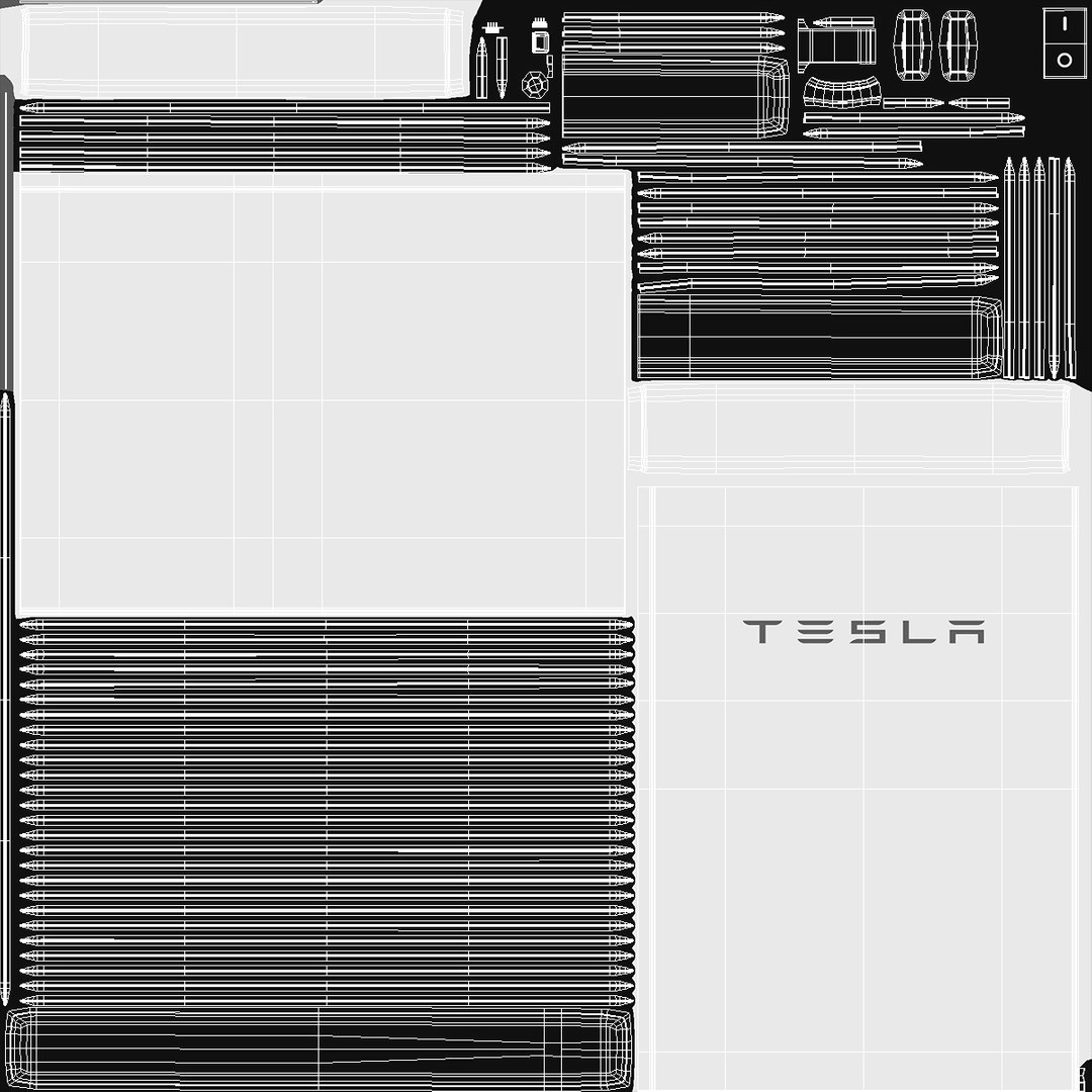 Tesla Powerwalls Collection 3D Model - TurboSquid 2170055