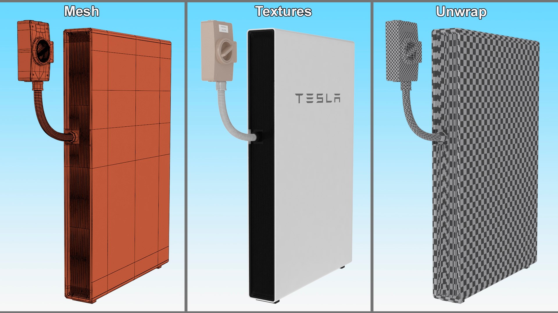 Tesla Powerwalls Collection 3D Model - TurboSquid 2170055