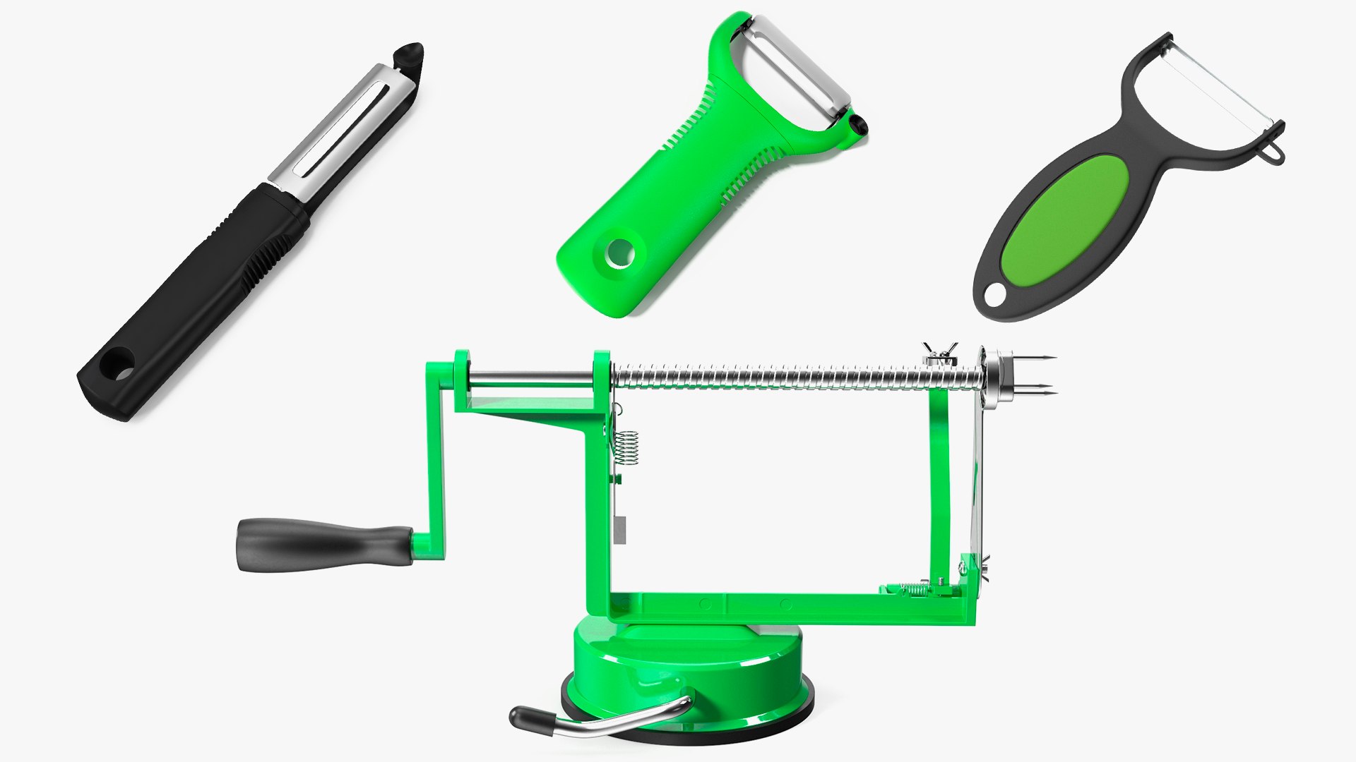 Vegetable Peelers Collection 2 3D Model - TurboSquid 2220895