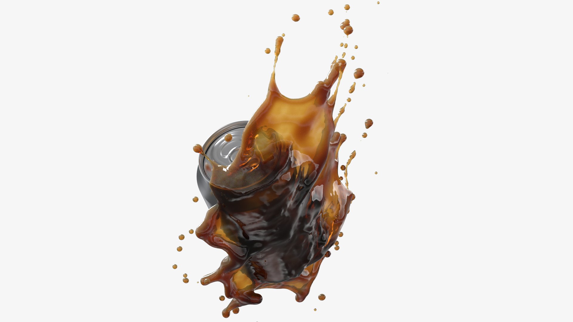 Soda Can Liquid Splash 3D Model - TurboSquid 1751106