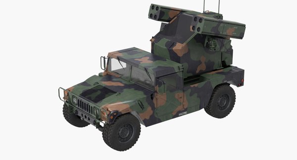 3d model hmmwv m998 equipped avenger