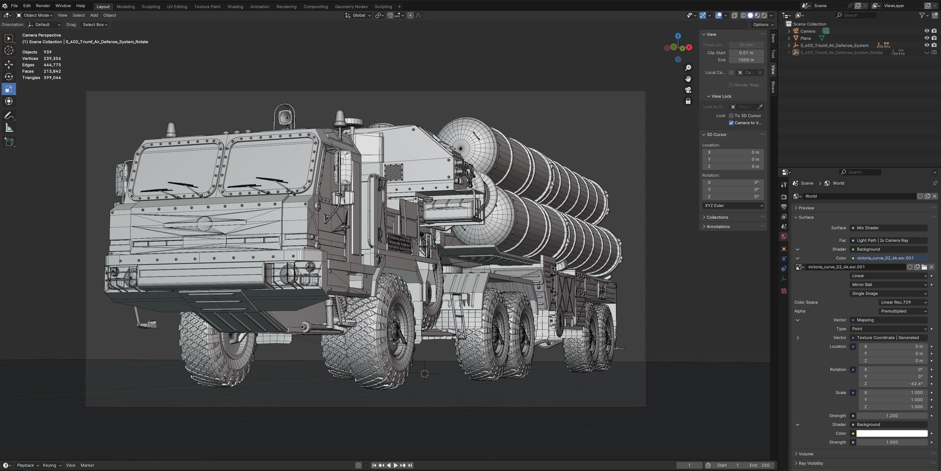 S 400 Triumf Air Defense System 3D Model - TurboSquid 2280566