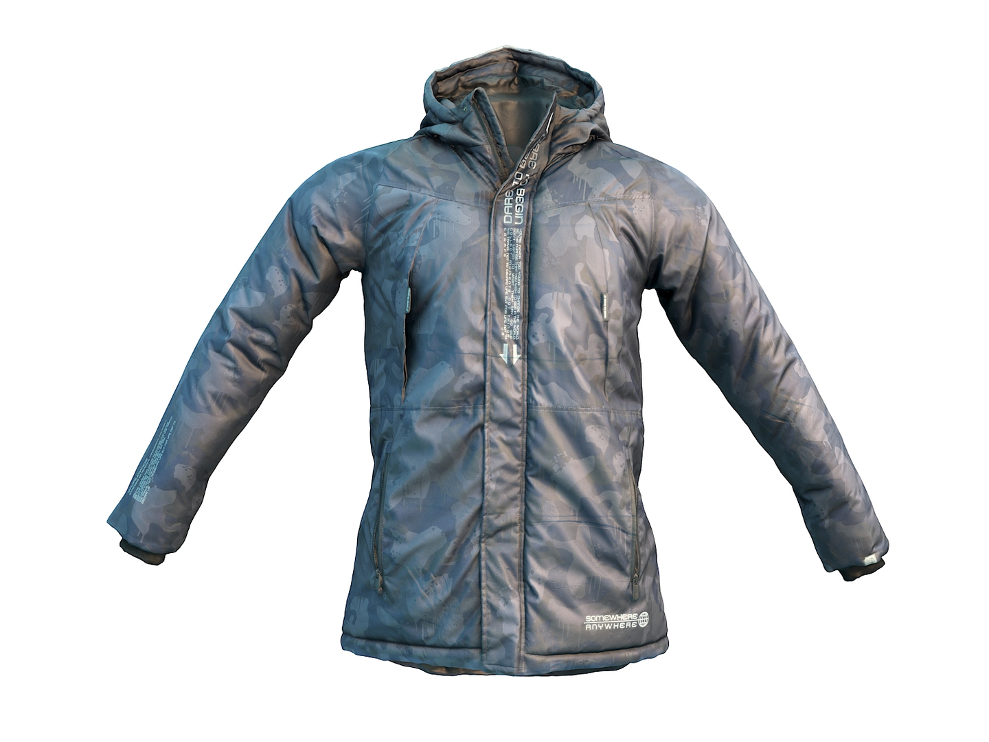 3D Snowboard Jacket Model - TurboSquid 1858598