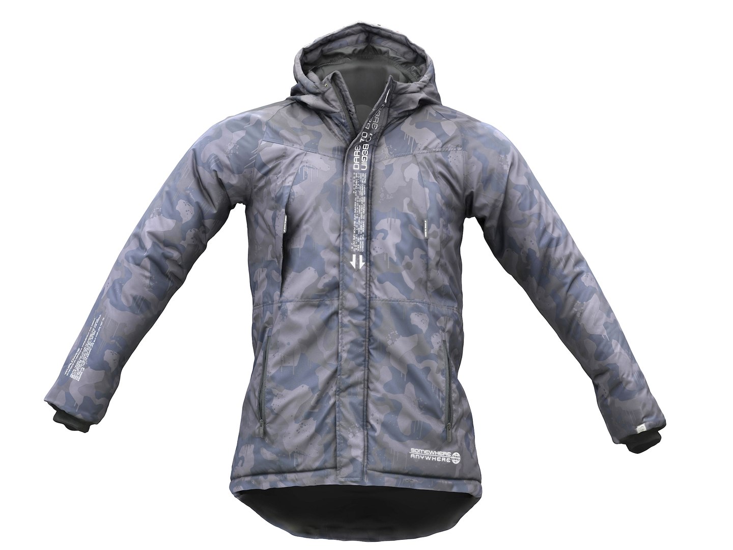 3D Snowboard Jacket Model - TurboSquid 1858598