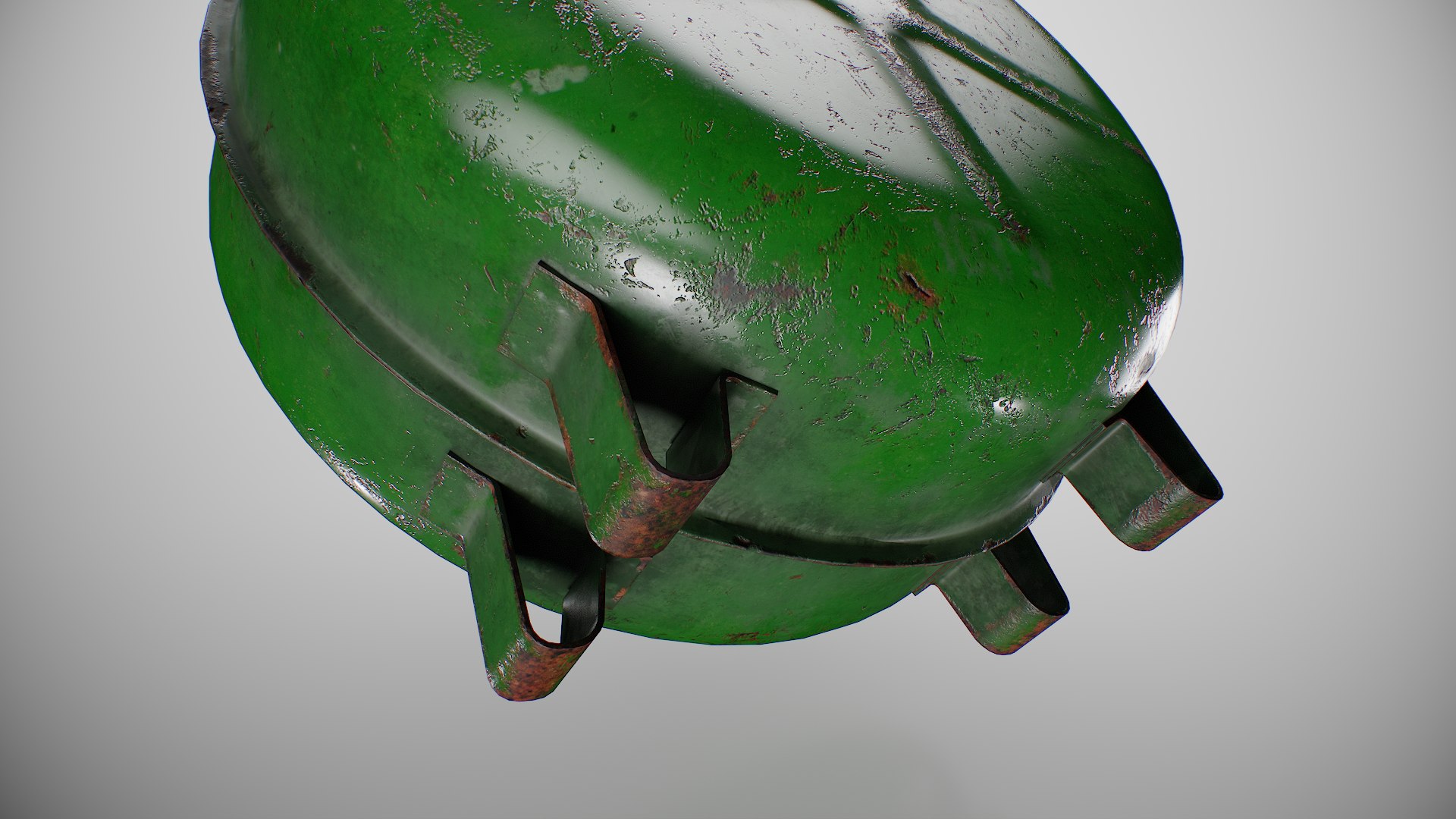 Old Soviet Fuel Canister Green Color Low-poly 3D Model - TurboSquid 2410461