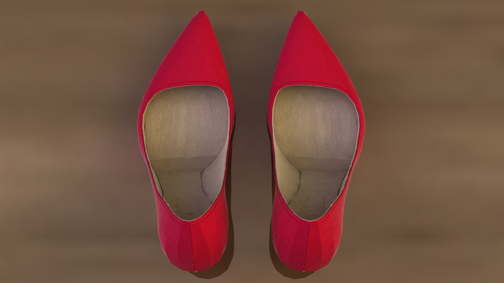 3D red pointy-pumps heel model - TurboSquid 1519196