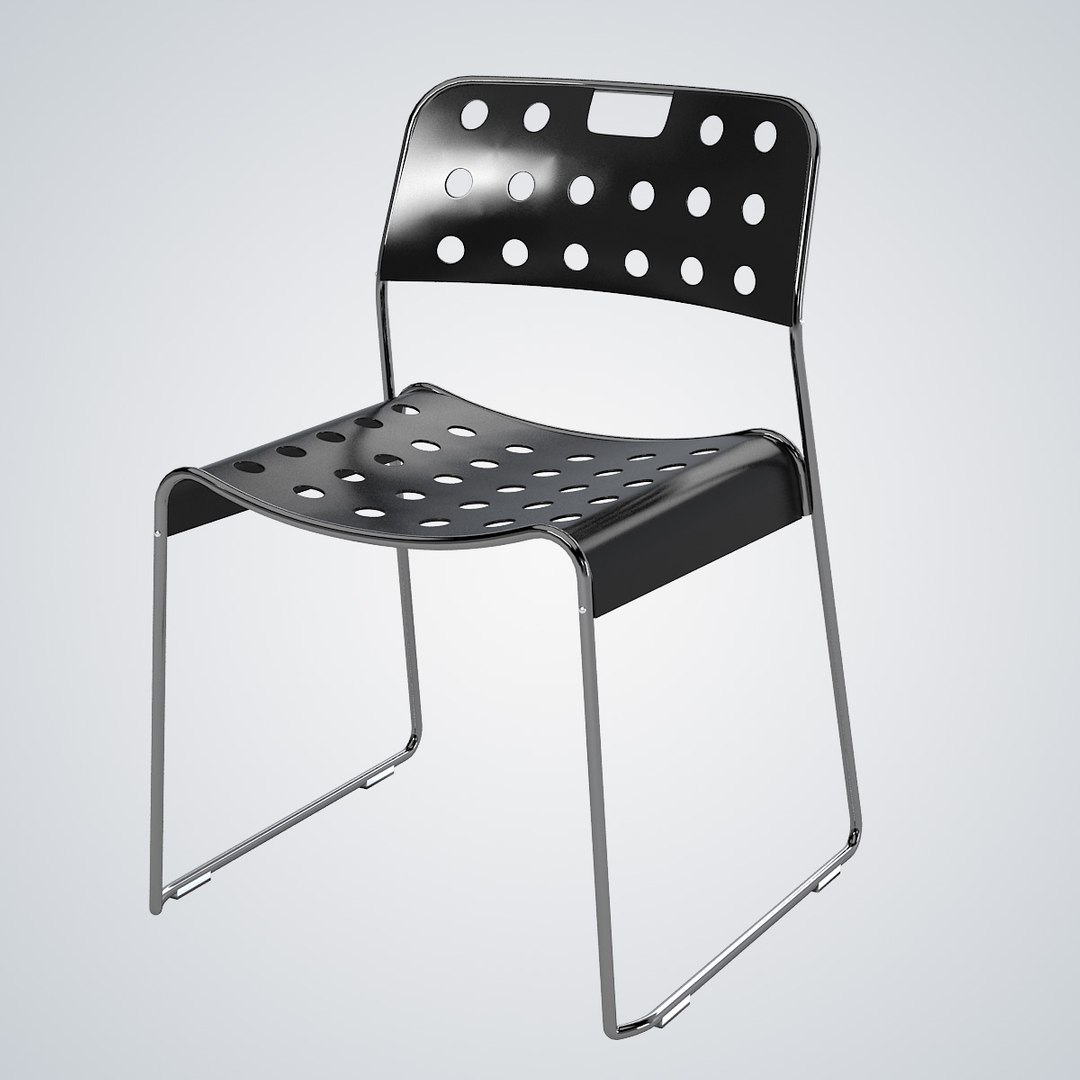 3d Model Omk Classic Stacking Chair