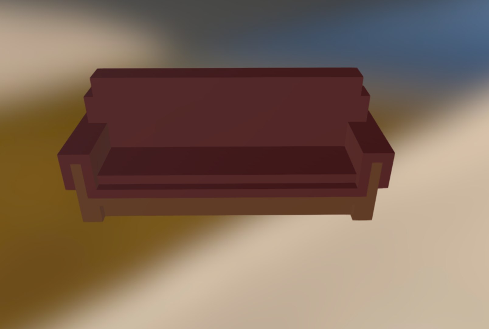 3d Obj Voxel Sofa Furniture