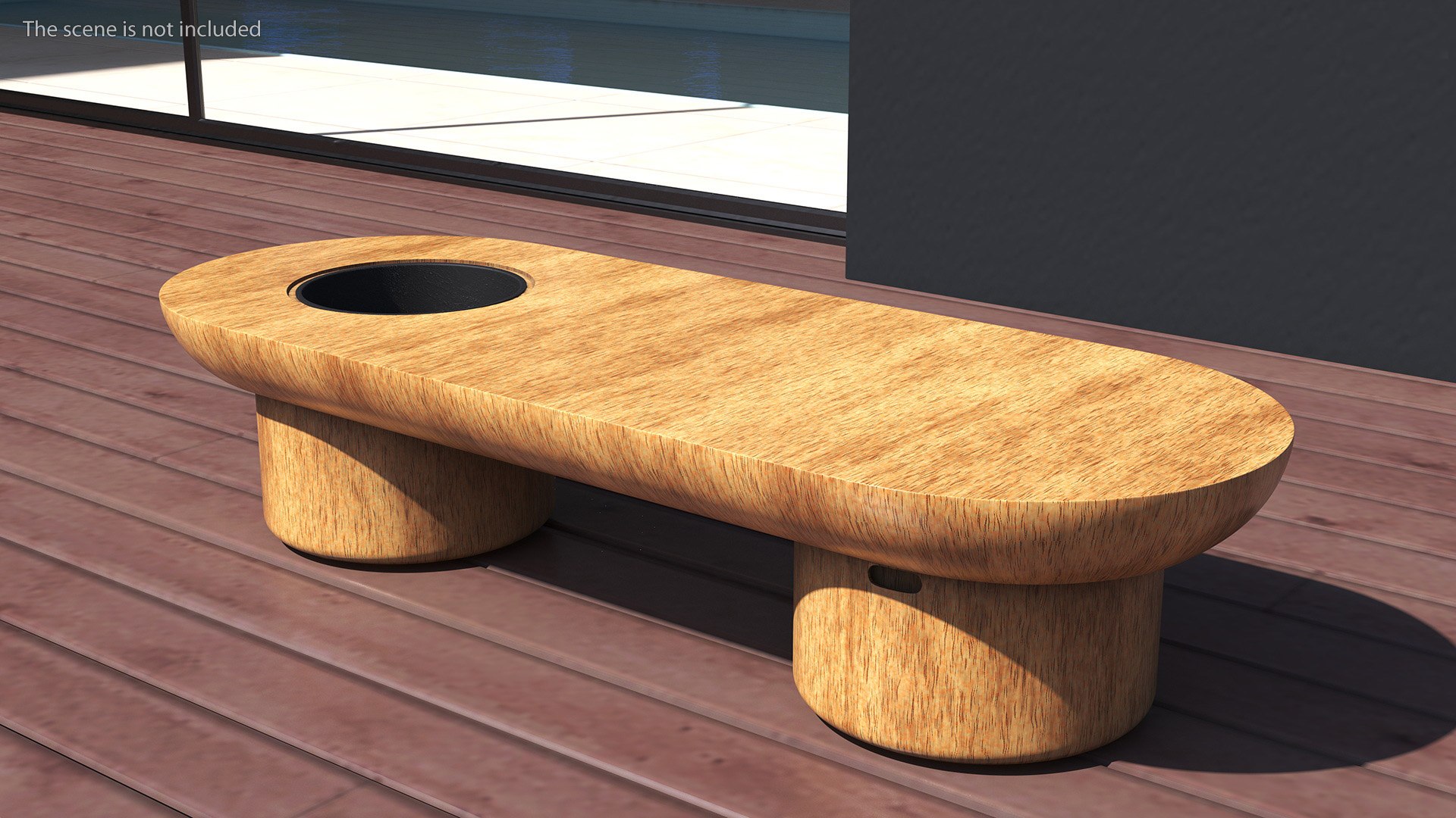 Outdoor Table Bench Wood 3D - TurboSquid 2113797