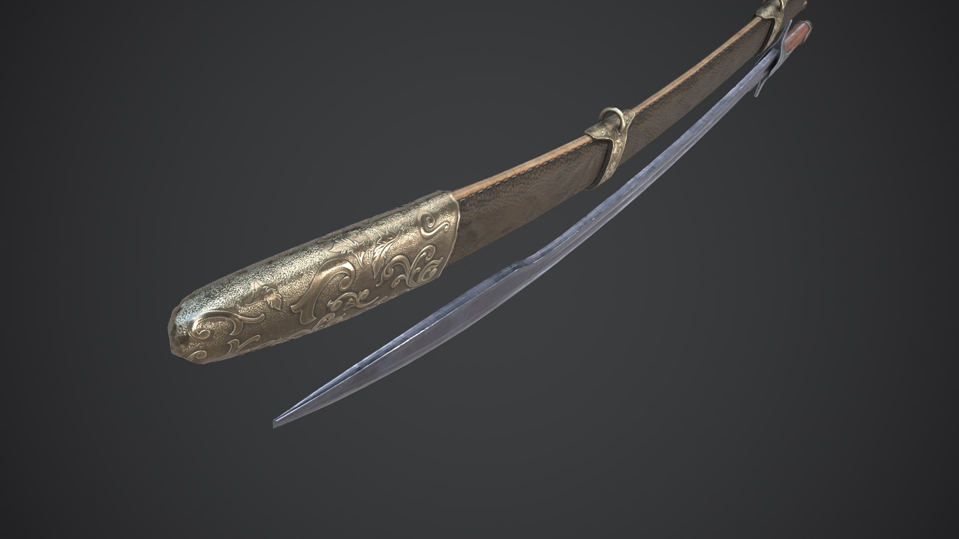 3D Medieval Saber - TurboSquid 2131724