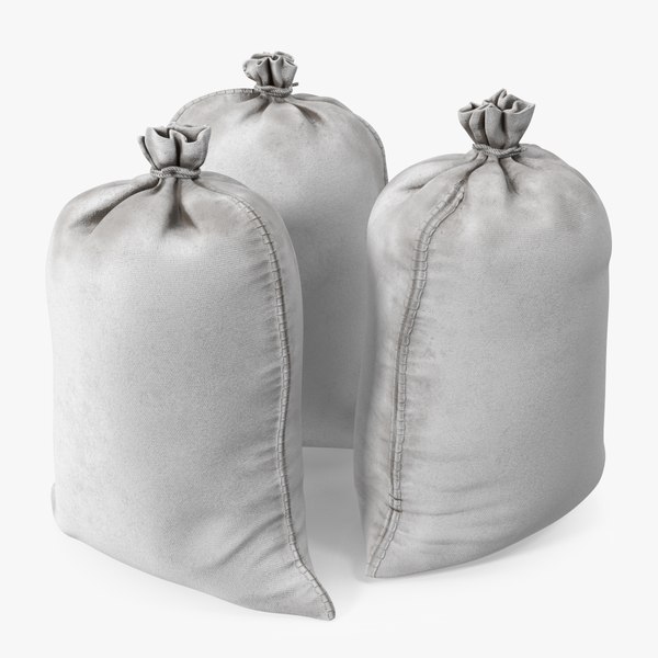 3D model White Polypropylene Sandbags Dirty - TurboSquid 1778359