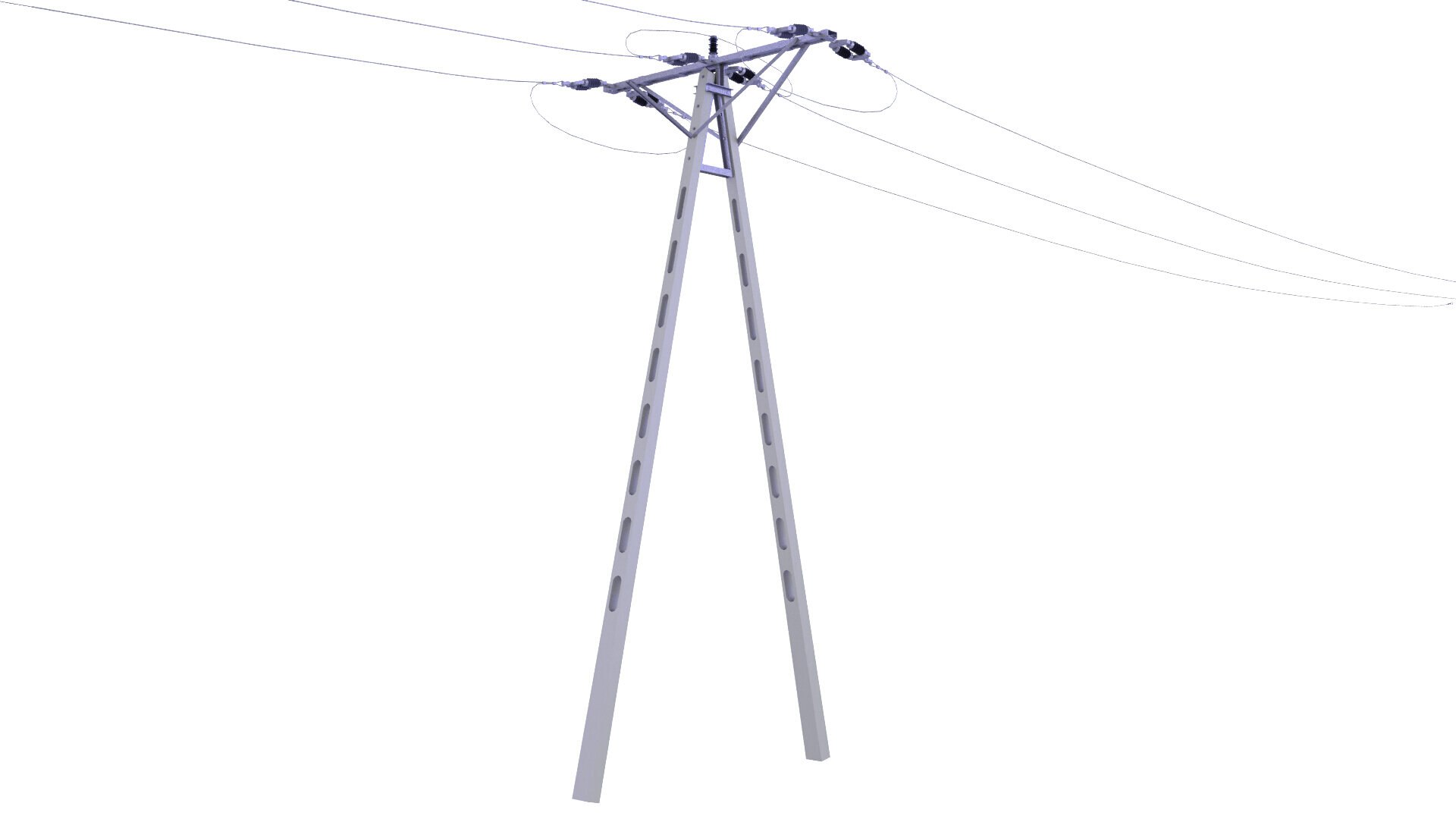 3D High Voltage Power Line Game Simulator Mods 20 - TurboSquid 1864111