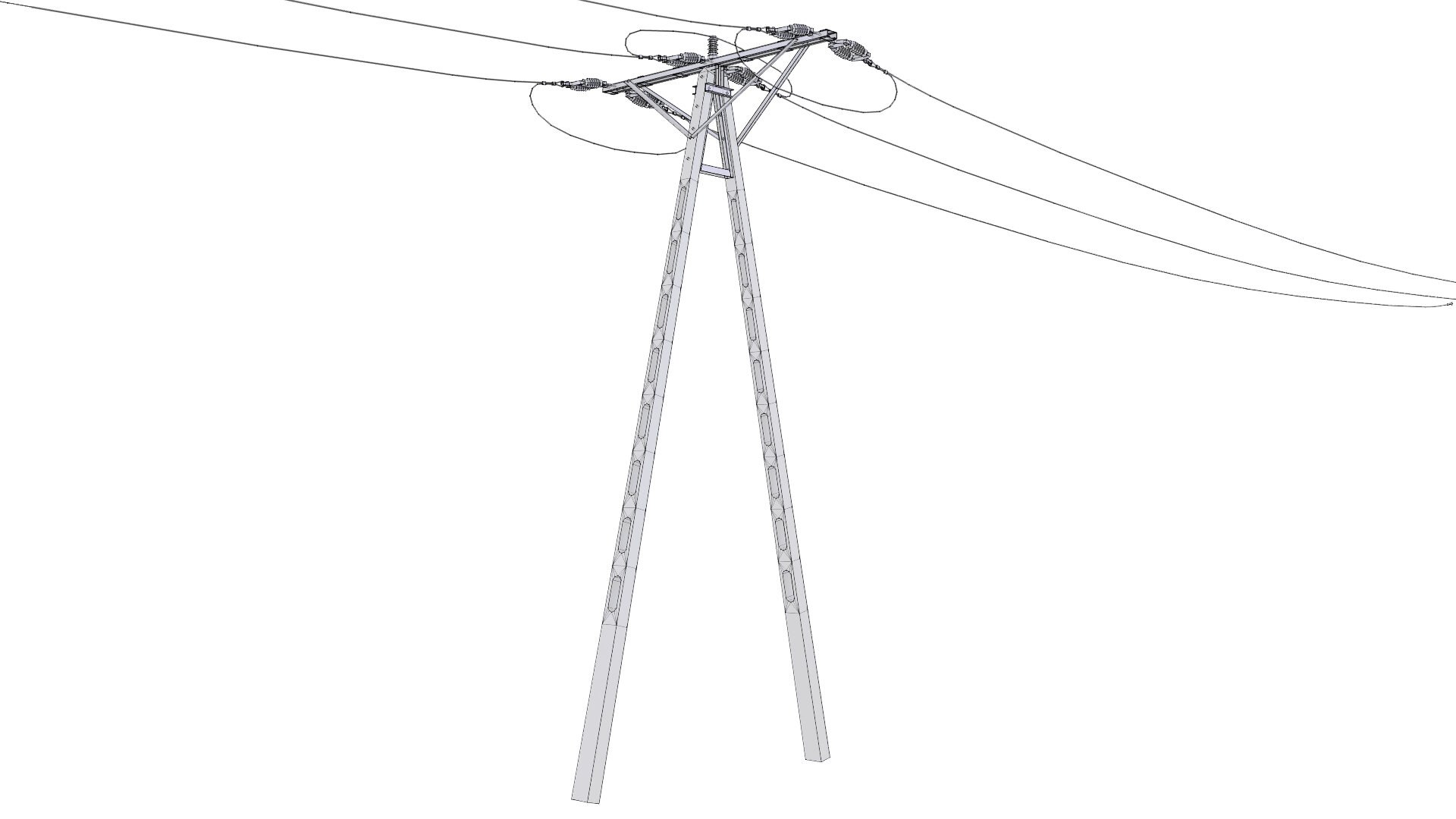 3D High Voltage Power Line Game Simulator Mods 20 - TurboSquid 1864111