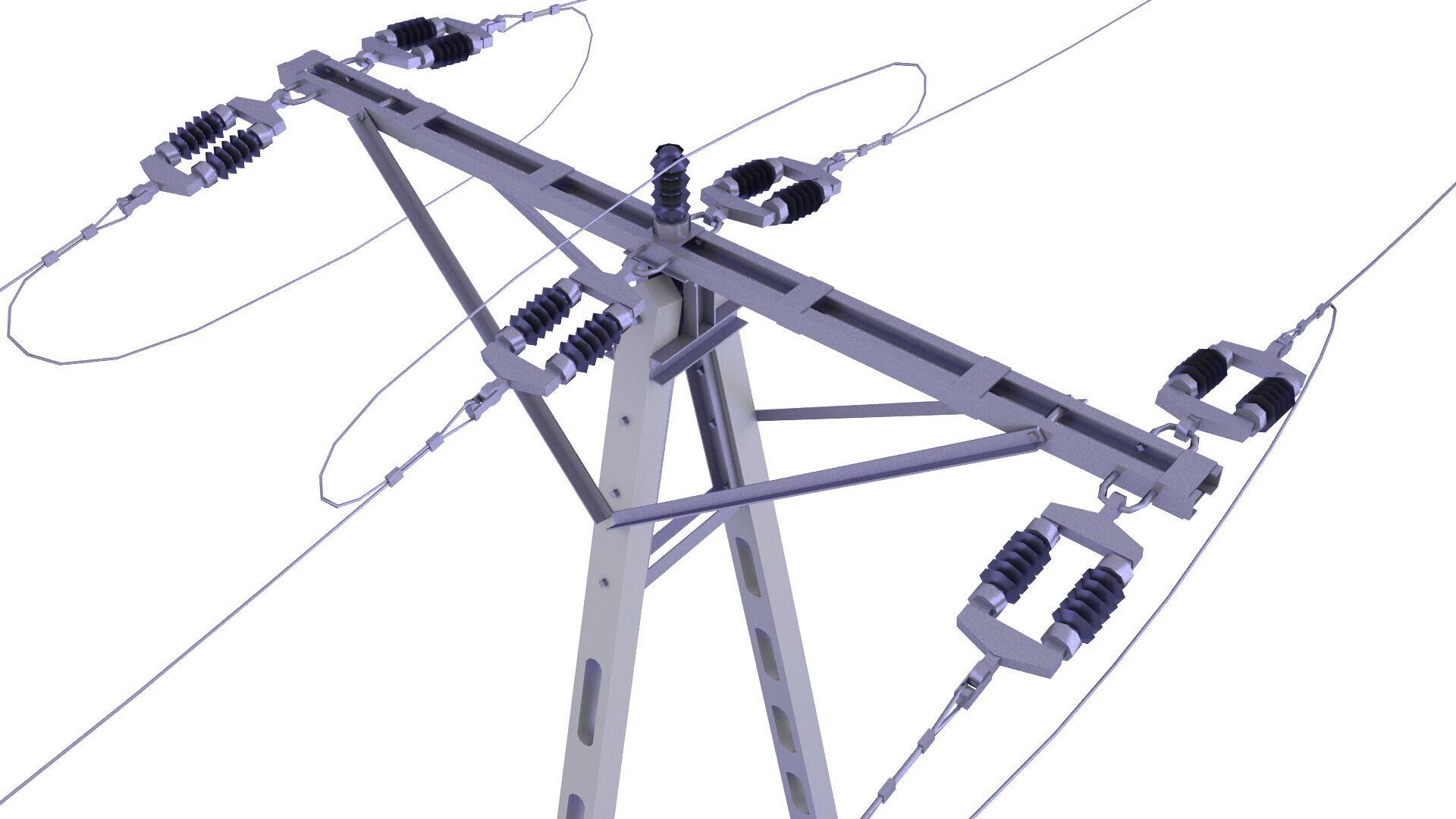 3D High Voltage Power Line Game Simulator Mods 20 - TurboSquid 1864111