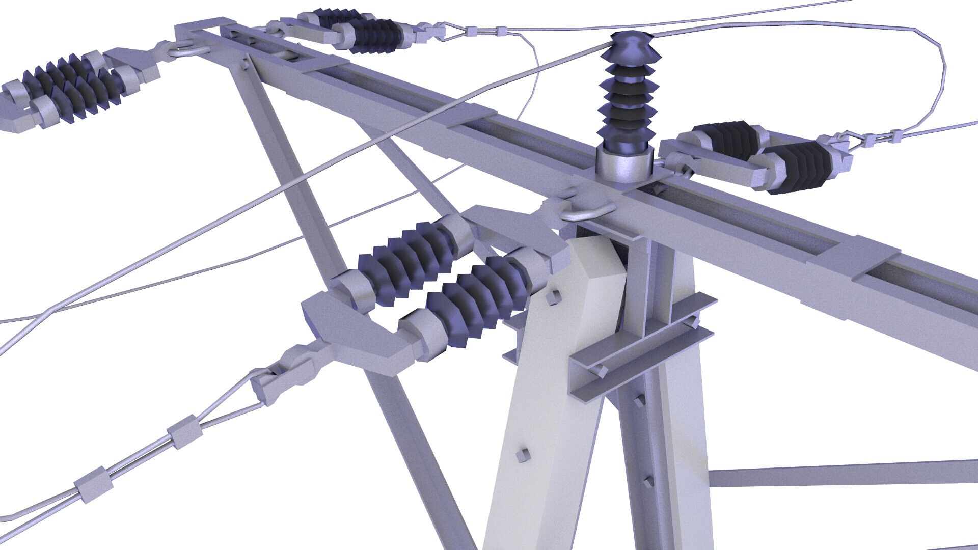 3D High Voltage Power Line Game Simulator Mods 20 - TurboSquid 1864111