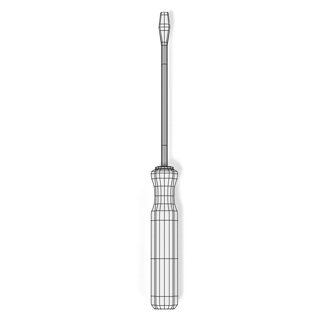 Screw Screwdriver Driver 3d 3ds