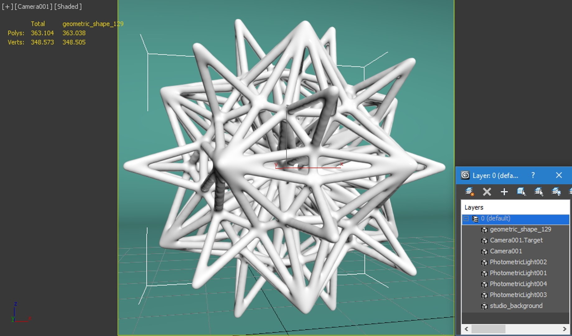geometric shape 3d model