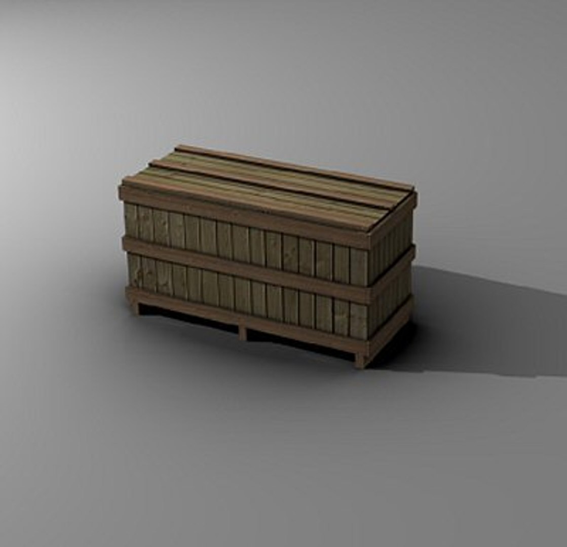 Set Crates 3d Model