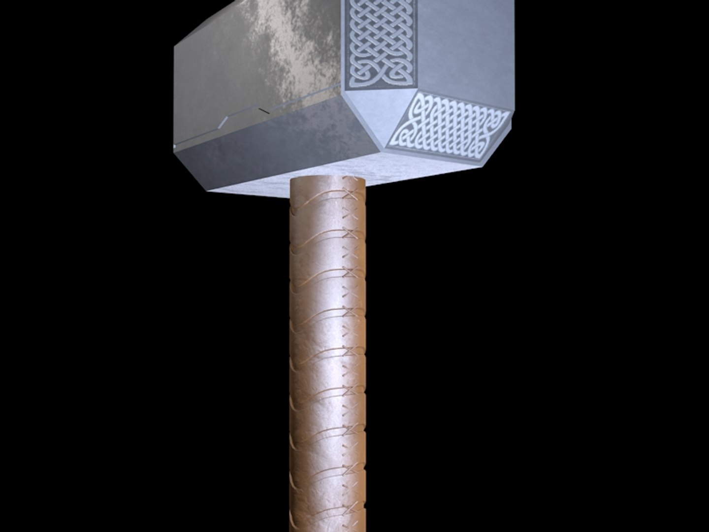 thor hammer mjolnir 3d model