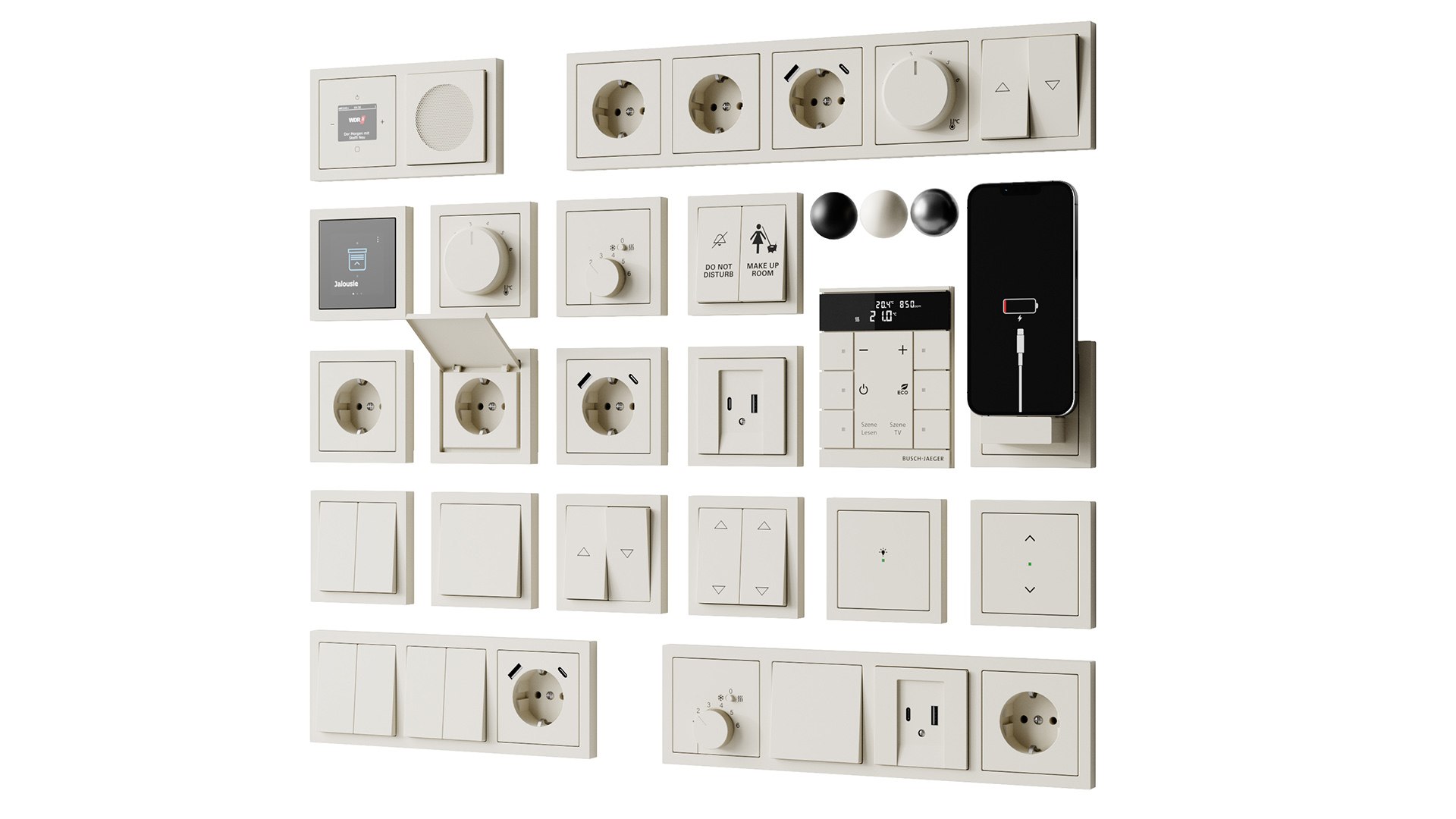 Sockets And Switches 3D Model - TurboSquid 2389536