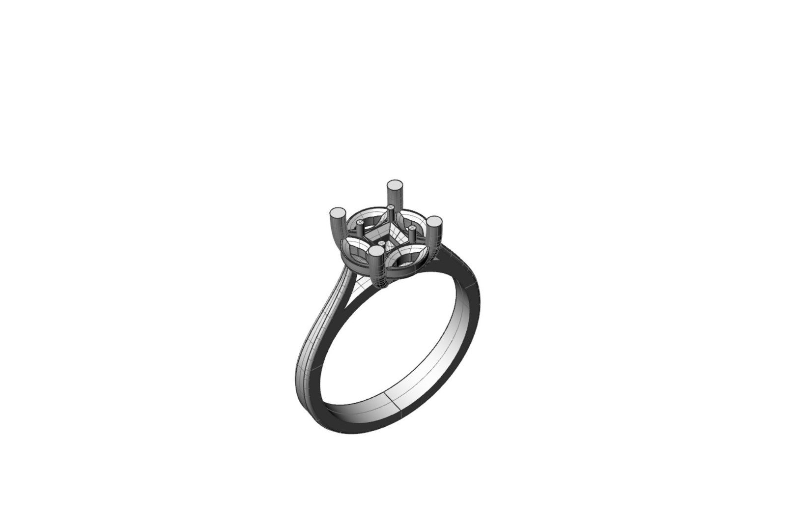 SOLITAIRE DIAMOND RING MODEL 3 3D Model - TurboSquid 2267659