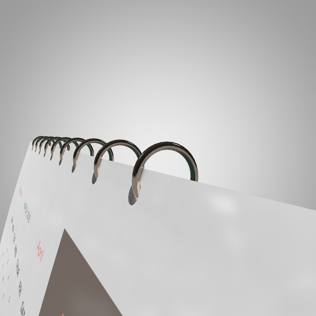 3d Calendar Turn Pages Model