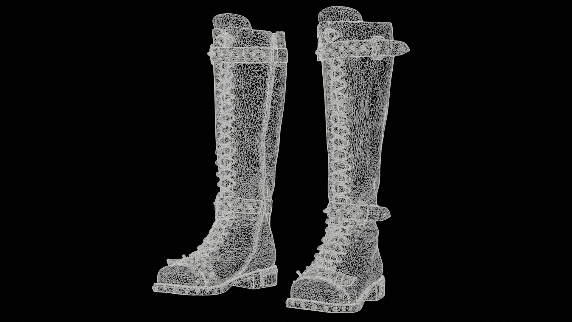 Stud Boots Remastered Model - TurboSquid 2361220