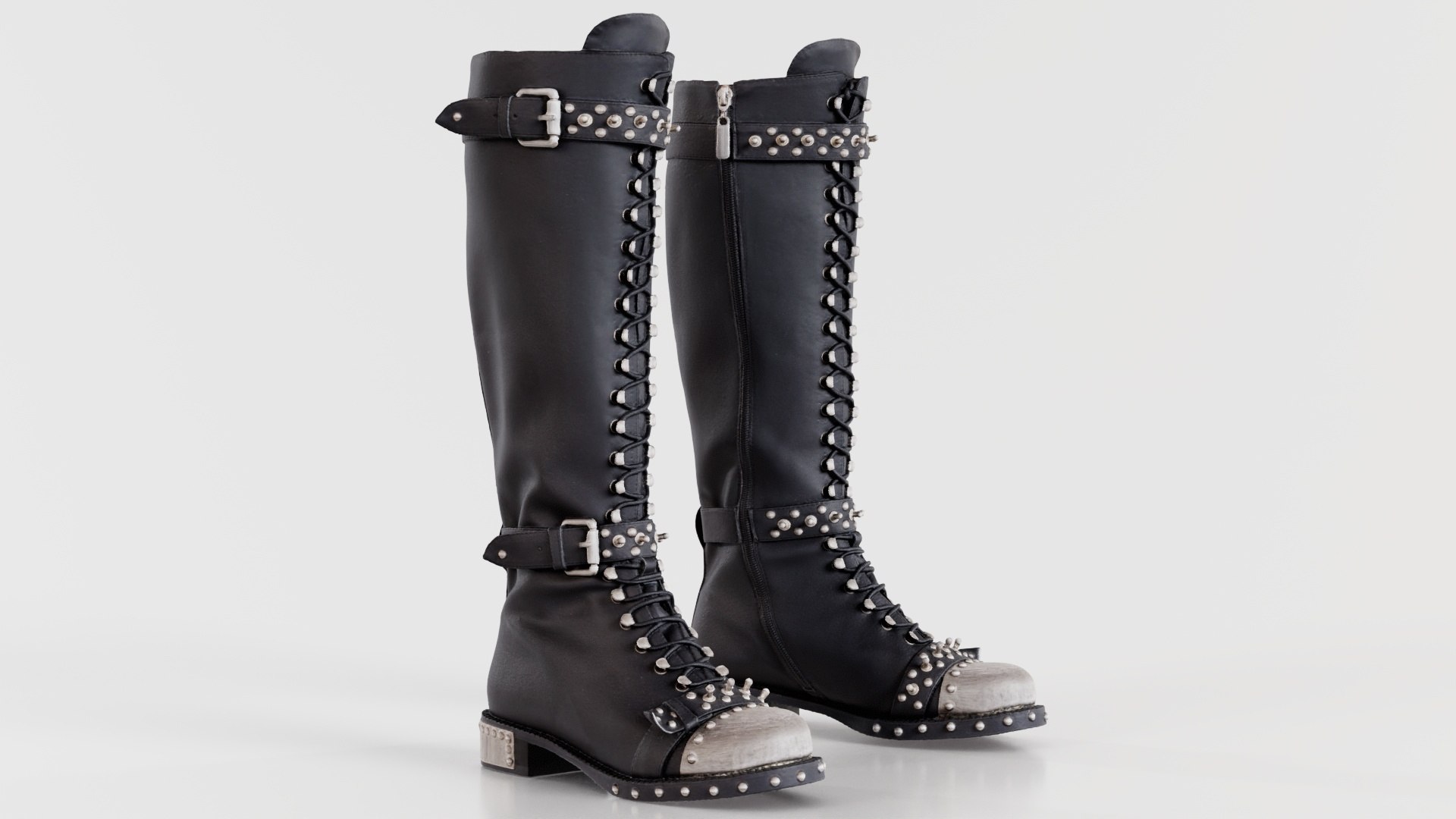 Stud Boots Remastered Model - TurboSquid 2361220