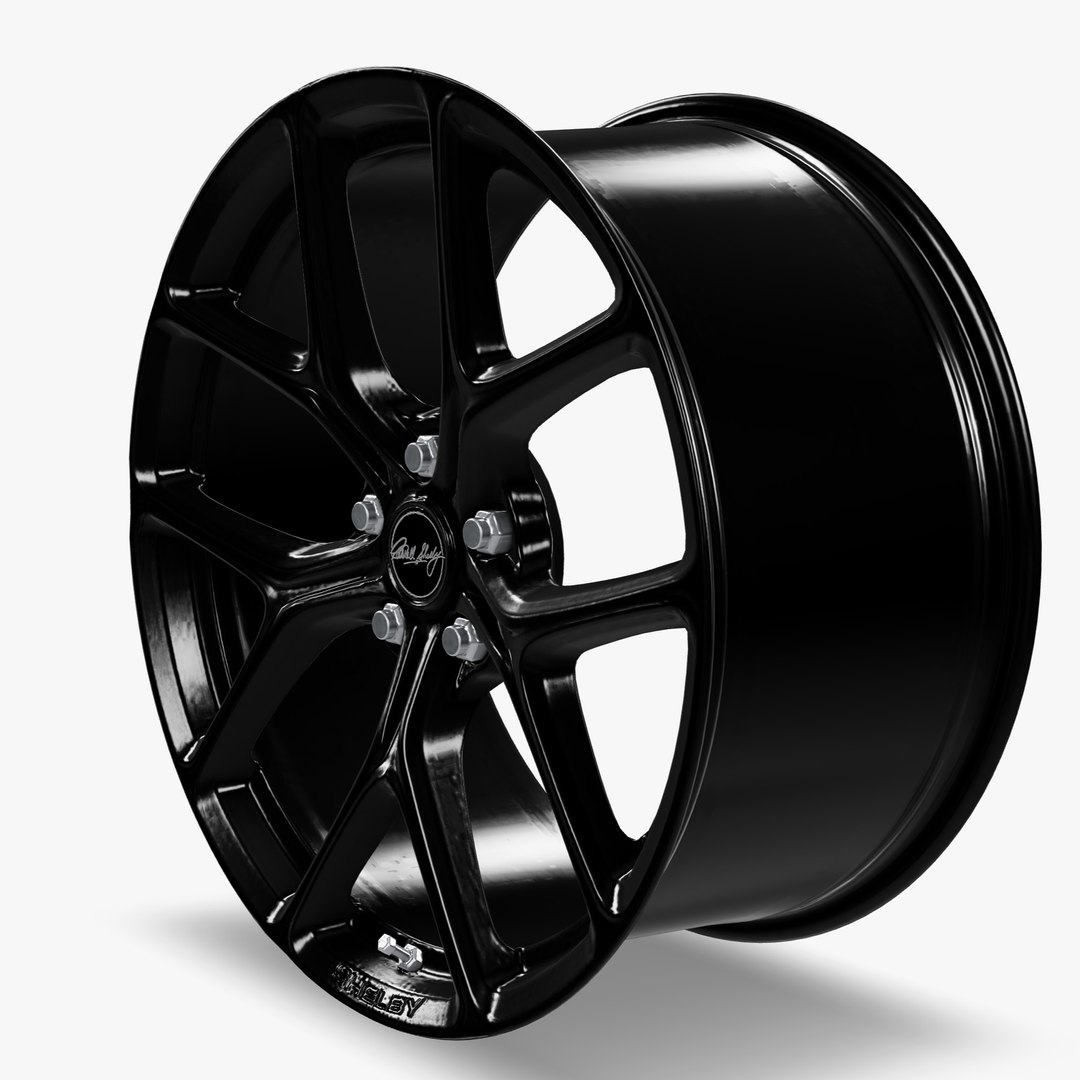 Carroll Shelby Wheel Company CS3 Wheel Gloss Gunmetal Mustang 3D model ...