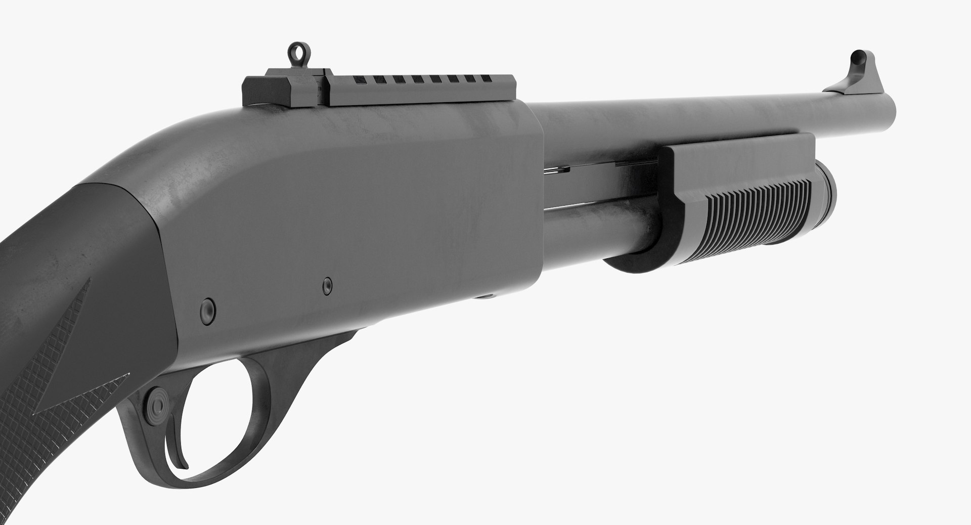 hunting rifle shotgun 3d model