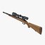 Hunting Rifle Shotgun 3d Model