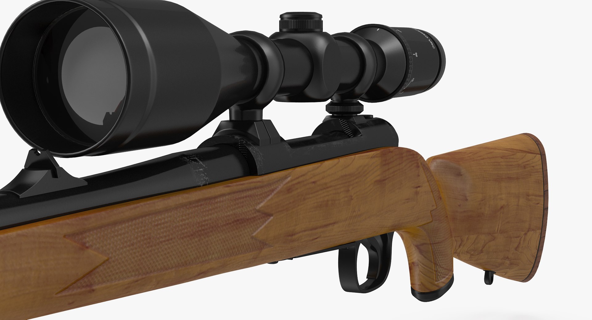 hunting rifle shotgun 3d model
