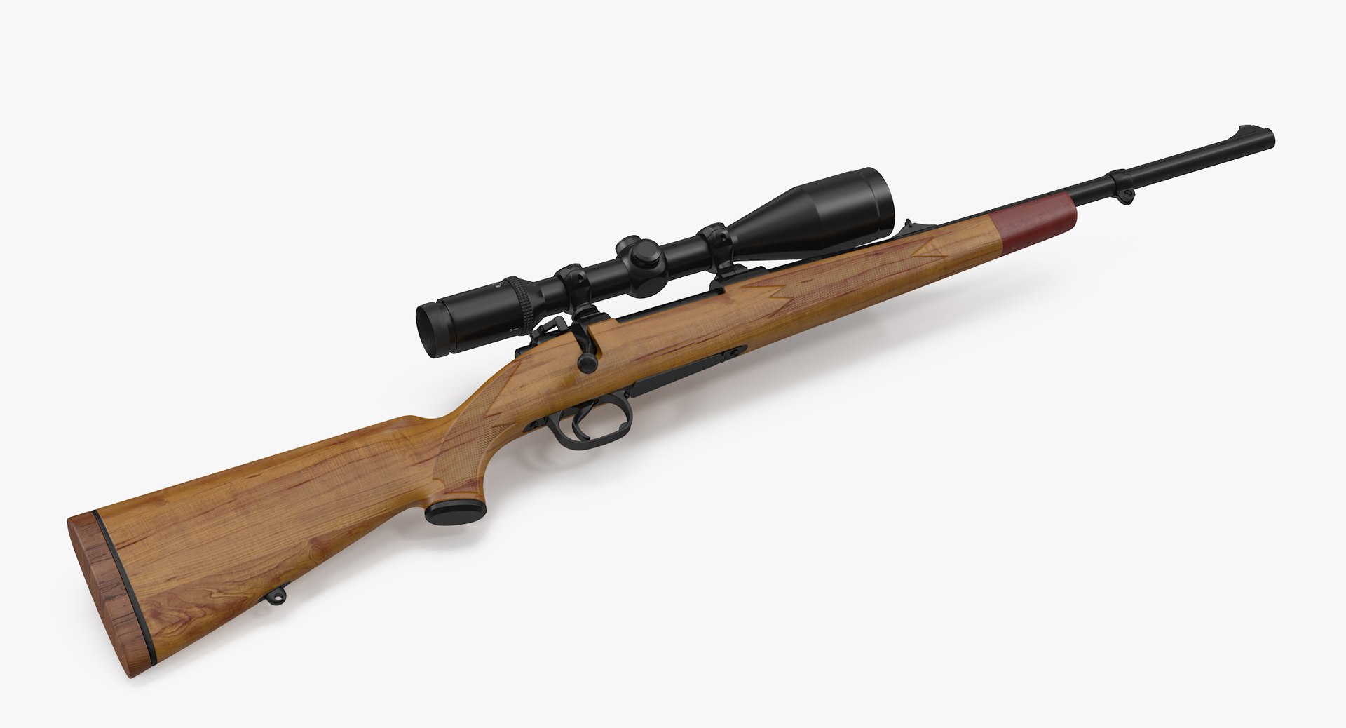 hunting rifle shotgun 3d model