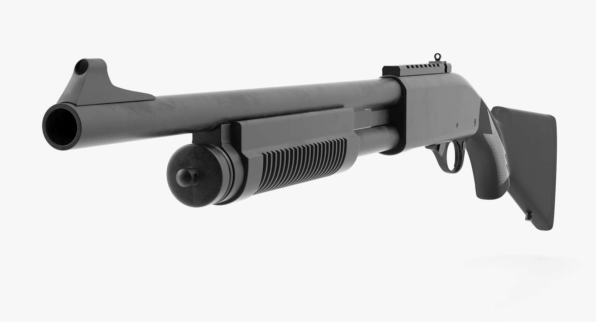 hunting rifle shotgun 3d model