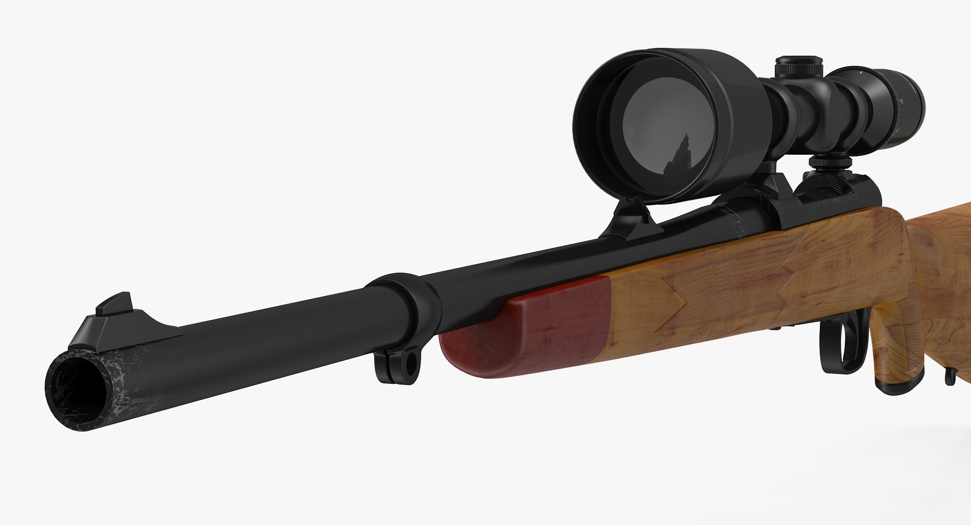 hunting rifle shotgun 3d model