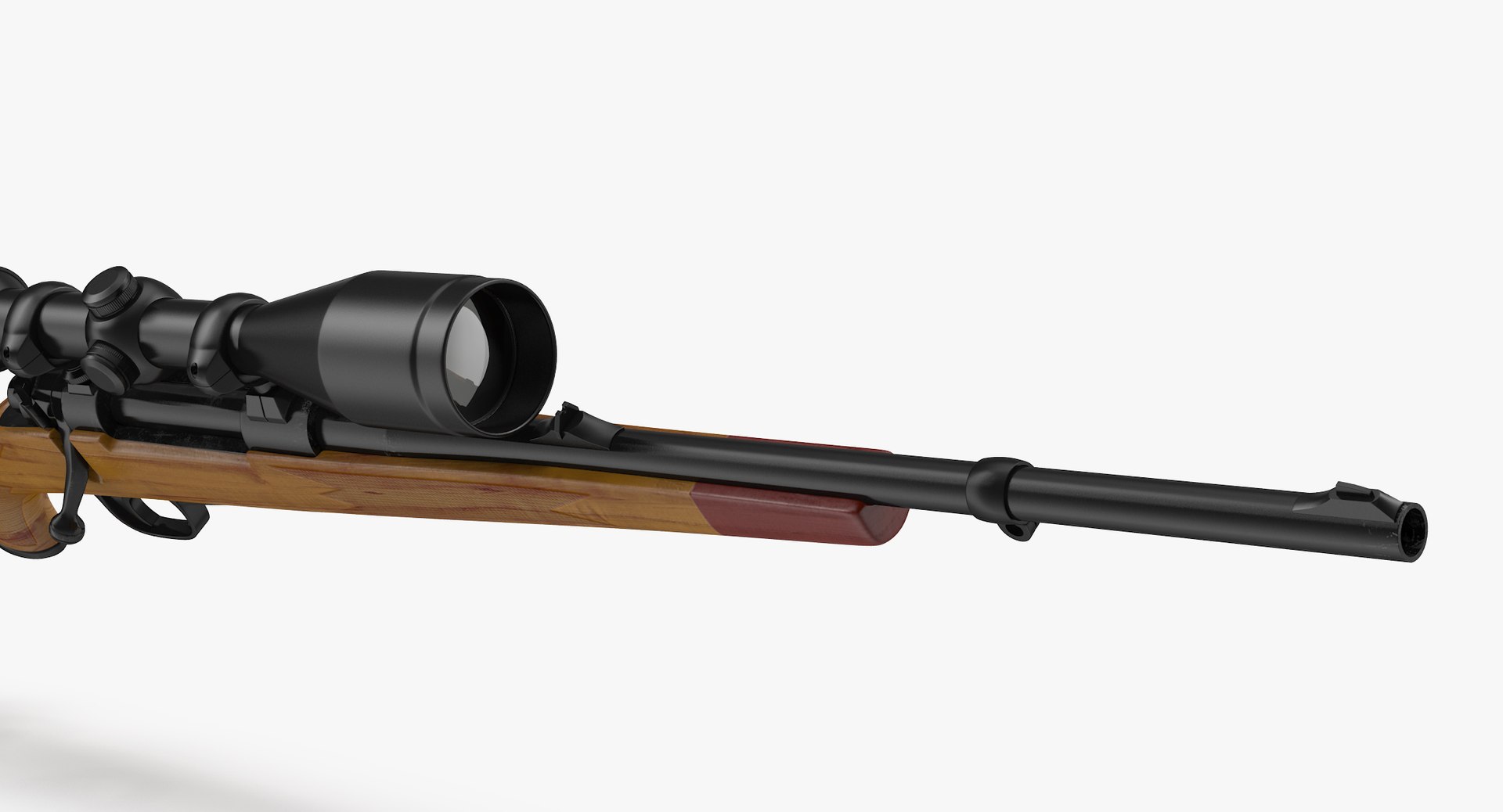 hunting rifle shotgun 3d model